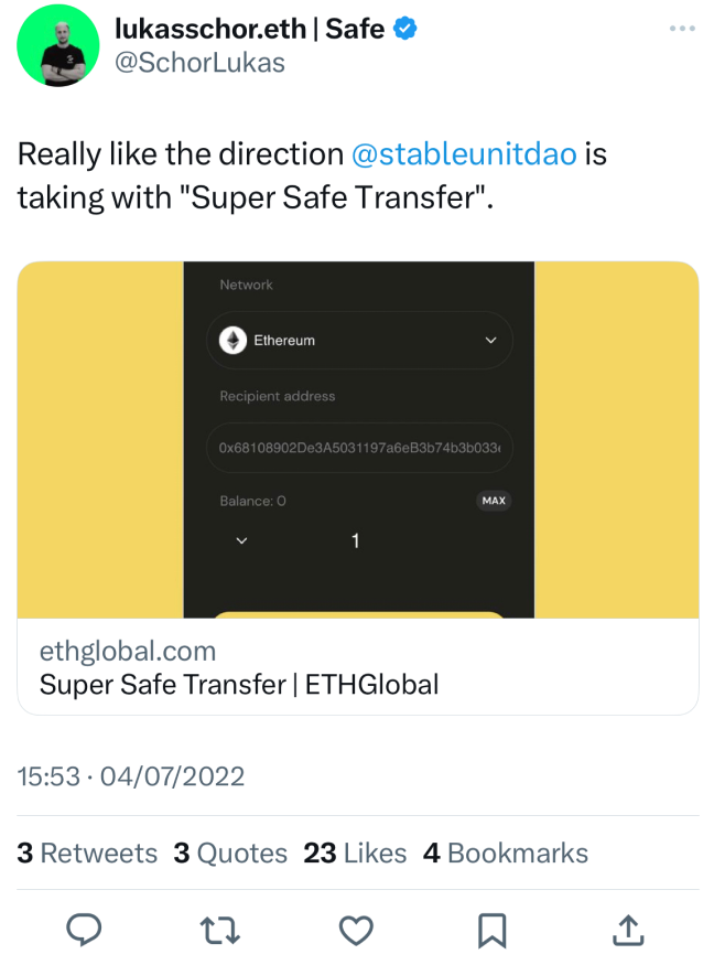 ERC-20 Safe Transfer