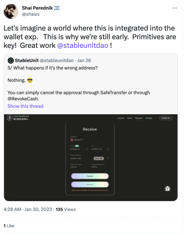 ERC-20 Safe Transfer